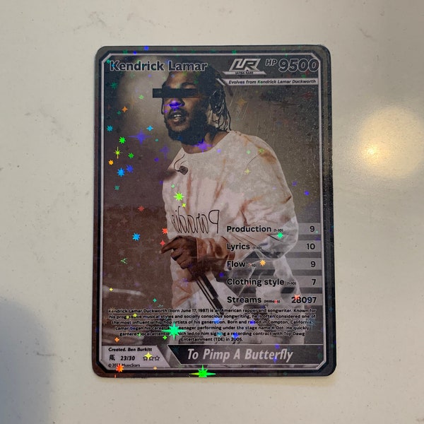 Kendrick Lamar Card - Etsy