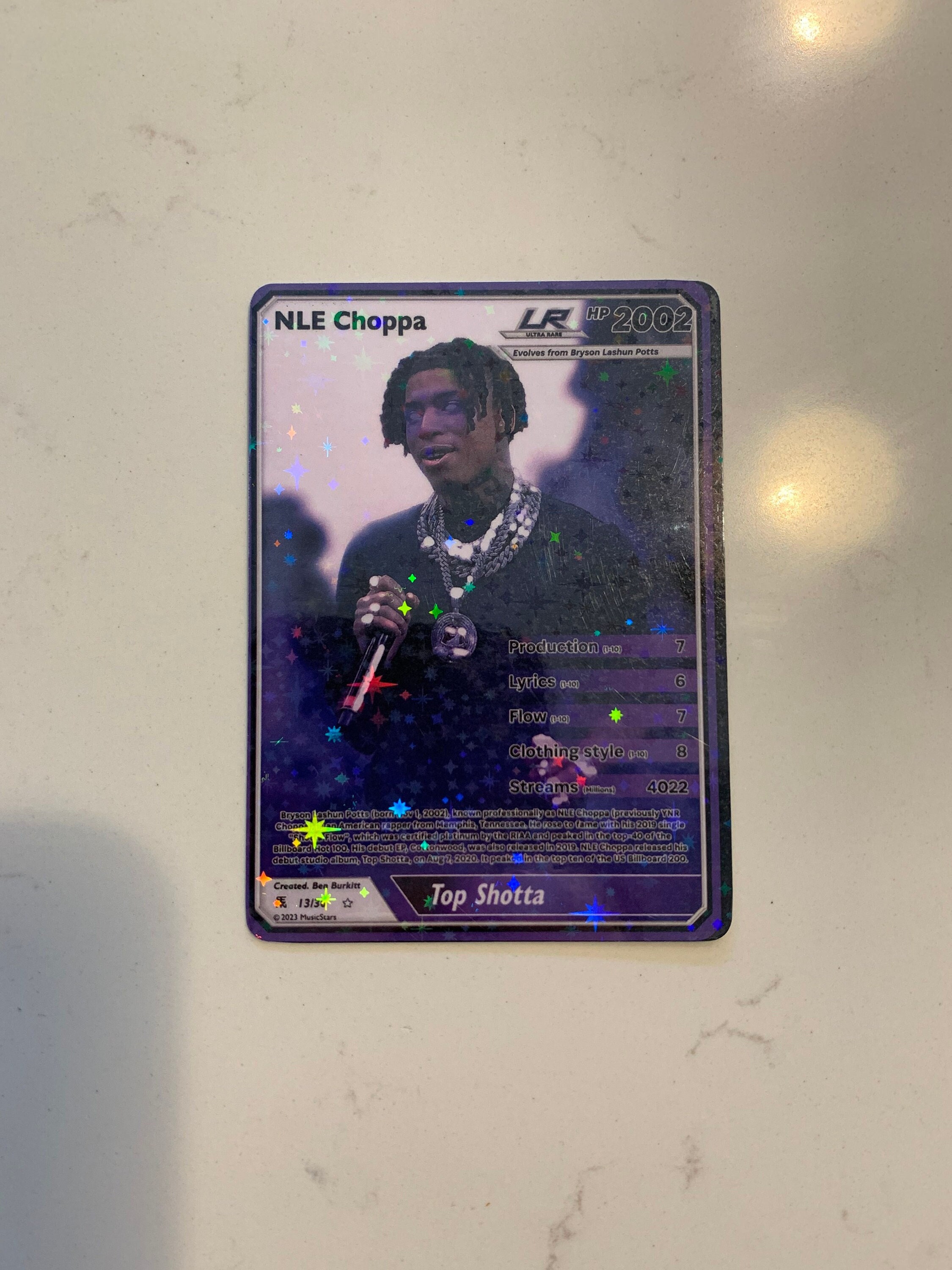 NLE CHOPPA SIGNED TOP SHOTTA ALBUM POSTER PHOTO AUTOGRAPH RAPPER ...