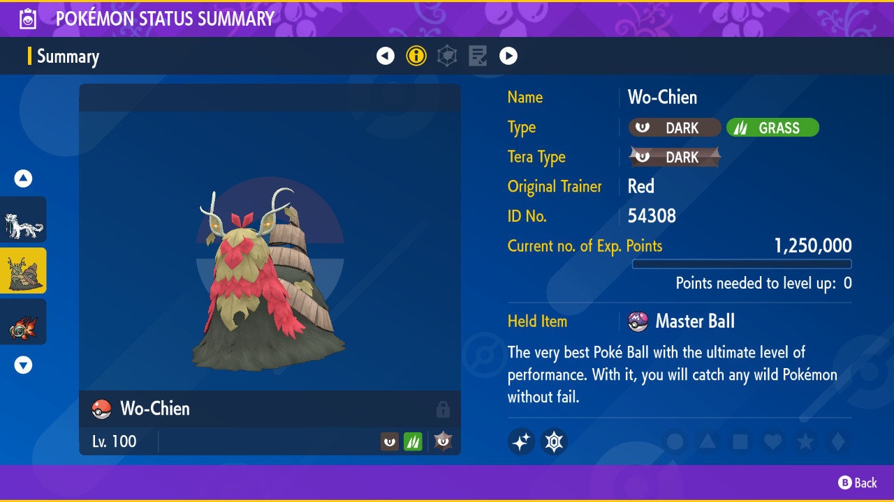 Pokémon Scarlet and Violet/ Rare Shiny Wo-chien/ 6IV / Level 100 ...