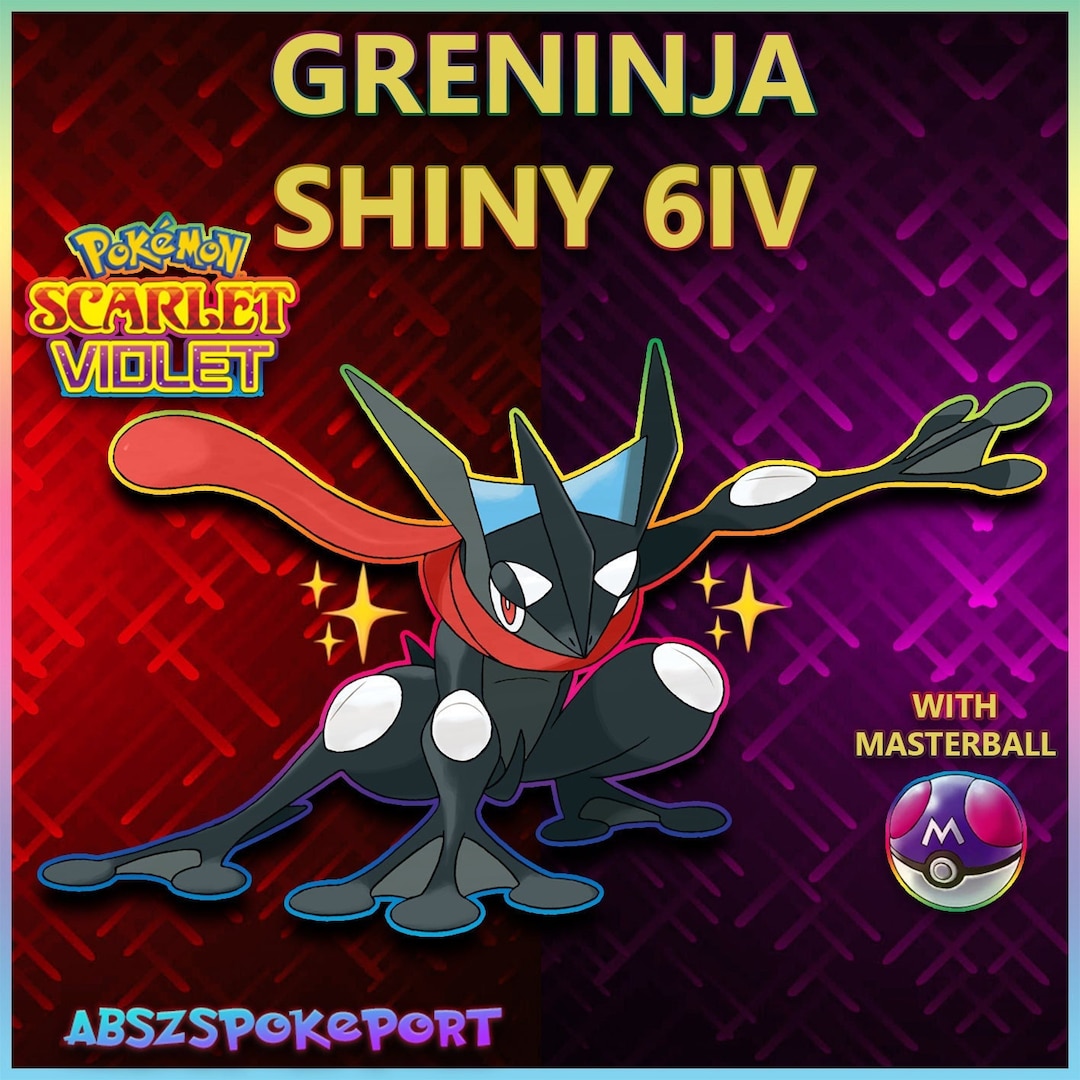 Greninja/ 6IV Shiny/ Pokemon Scarlet and Violet/ Competitive - Etsy