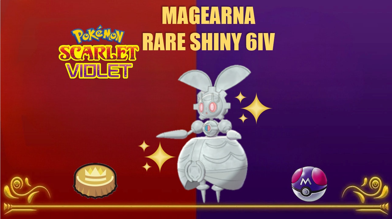 Pokémon Scarlet and Violet/ Rare Shiny Magearna/ 6IV / Level 100 ...