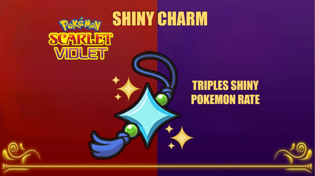 SHINY CHARM/ Triple 3x Shiny Pokemon Chance/ Pokemon Scarlet & Violet ...