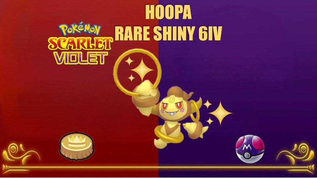 Pokémon Scarlet and Violet/ Rare Shiny Hoopa/ 6IV / Level 100/masterball/ - Etsy