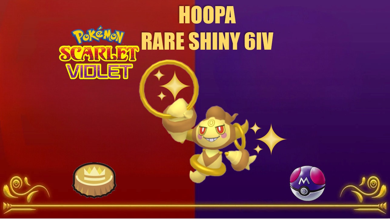 Pokémon Scarlet and Violet/ Rare Shiny Hoopa/ 6IV / Level 100/masterball/ - Etsy