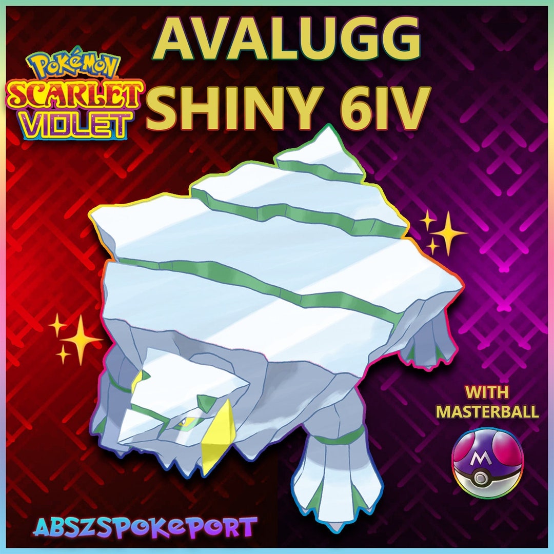 Avalugg/ 6IV Shiny/ Pokemon Scarlet and Violet/ Competitive Battle and ...
