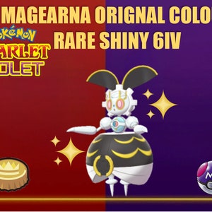 Pokémon Scarlet and Violet/ Rare Shiny Magearna Original Colour/ 6IV / Level 100/masterball/ - Etsy