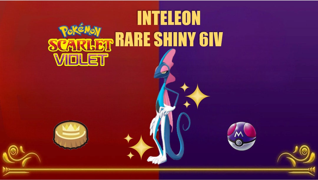 Pokémon Scarlet and Violet/ Rare Inteleon/ Shiny 6IV / Level 100 ...