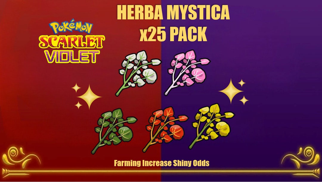 Pokémon Scarlet and Violet: Herba Mystica 25x Pack/ Increase Shiny Odds ...