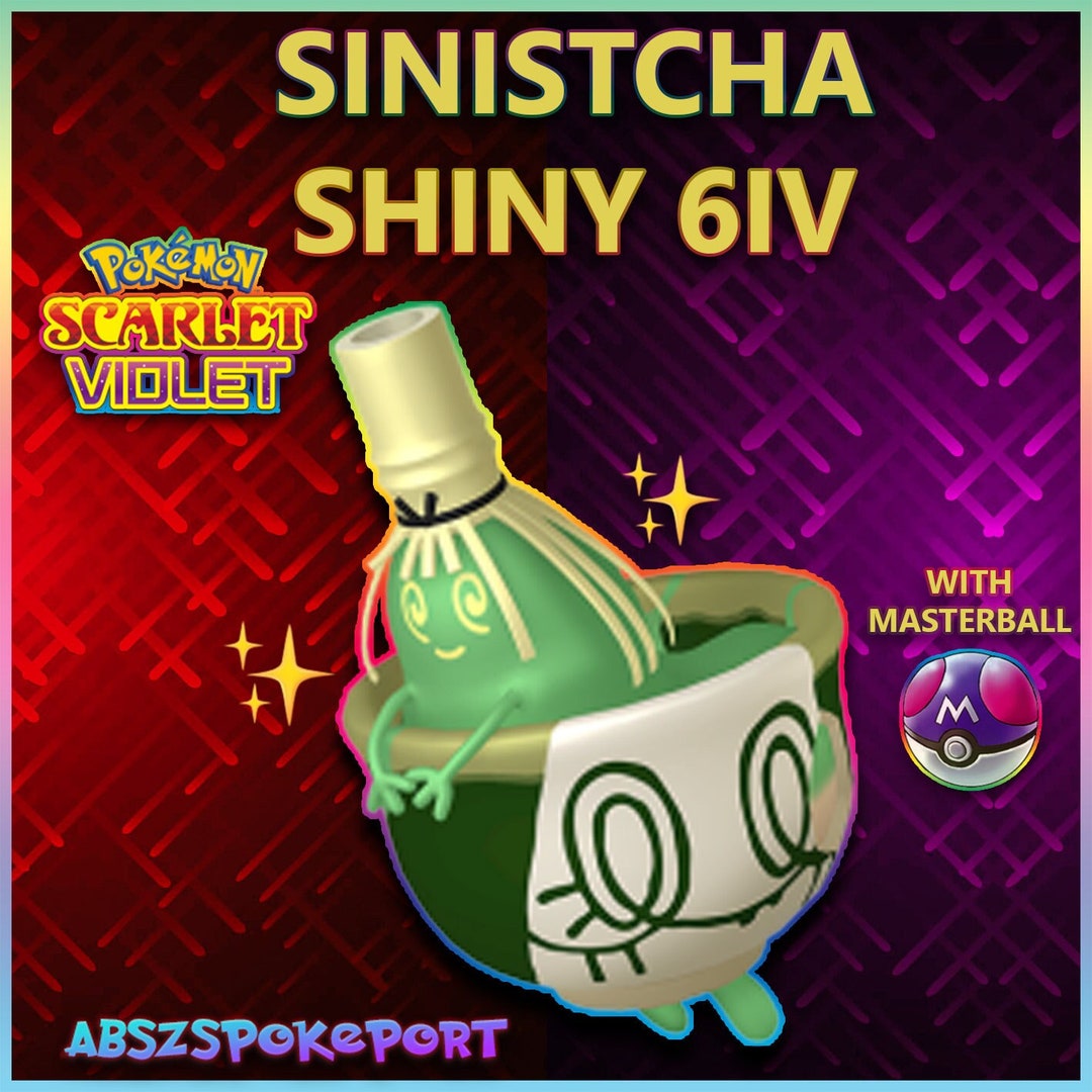 Sinistcha/ Shiny 6IV/ Pokemon Scarlet and Violet/ Competitive Battle ...