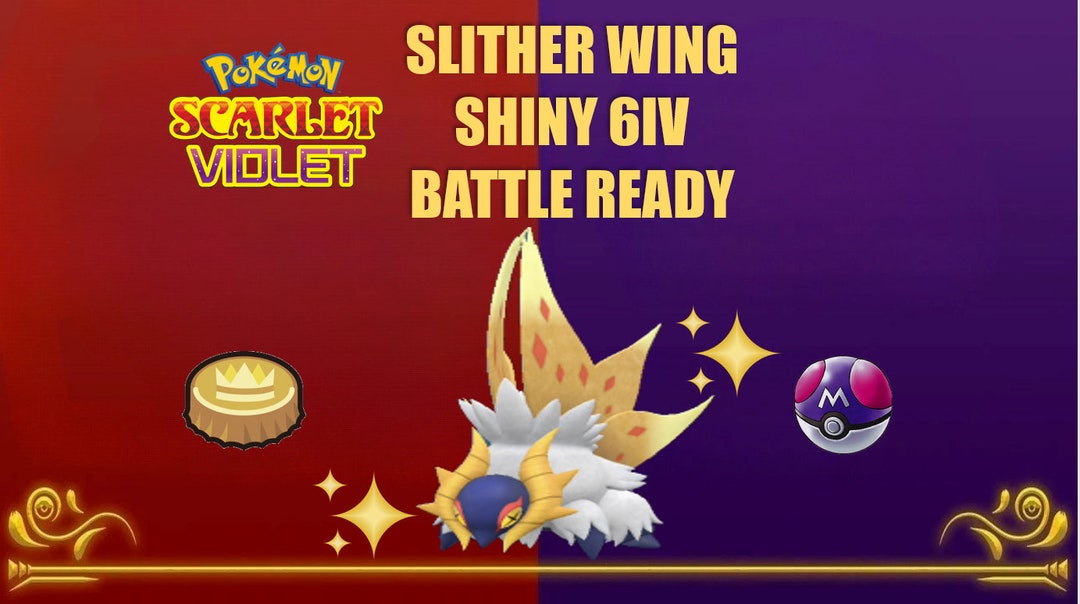 Pokémon Scarlet and Violet/ Slither Wing Shiny 6IV / Level 100/masterball/ 100% Legal/paradox - Etsy