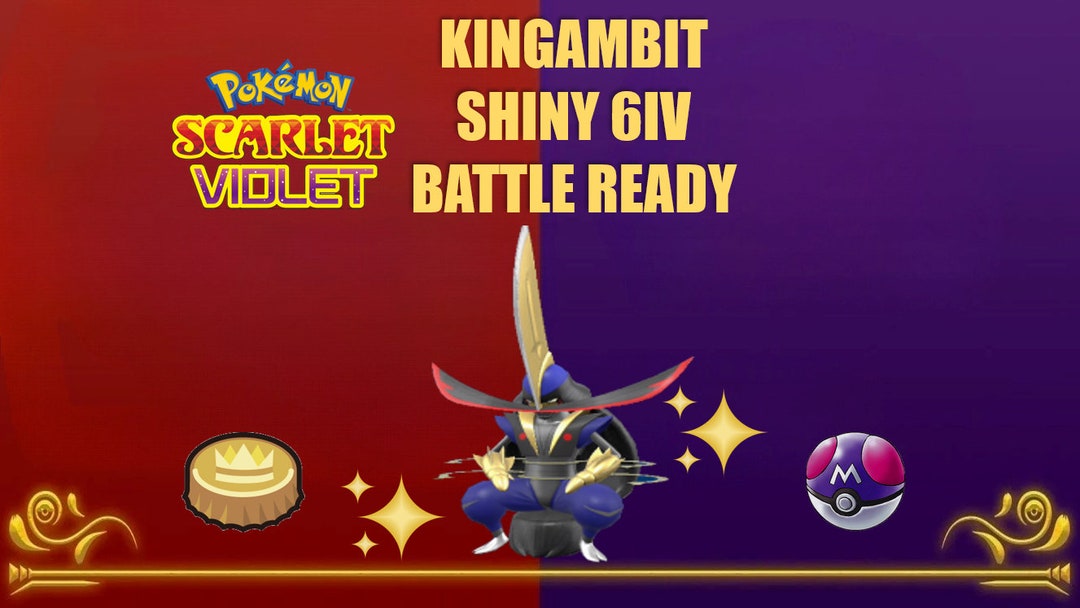 Pokémon Scarlet and Violet/ Kingambit/ Shiny 6IV / Level 100/masterball ...