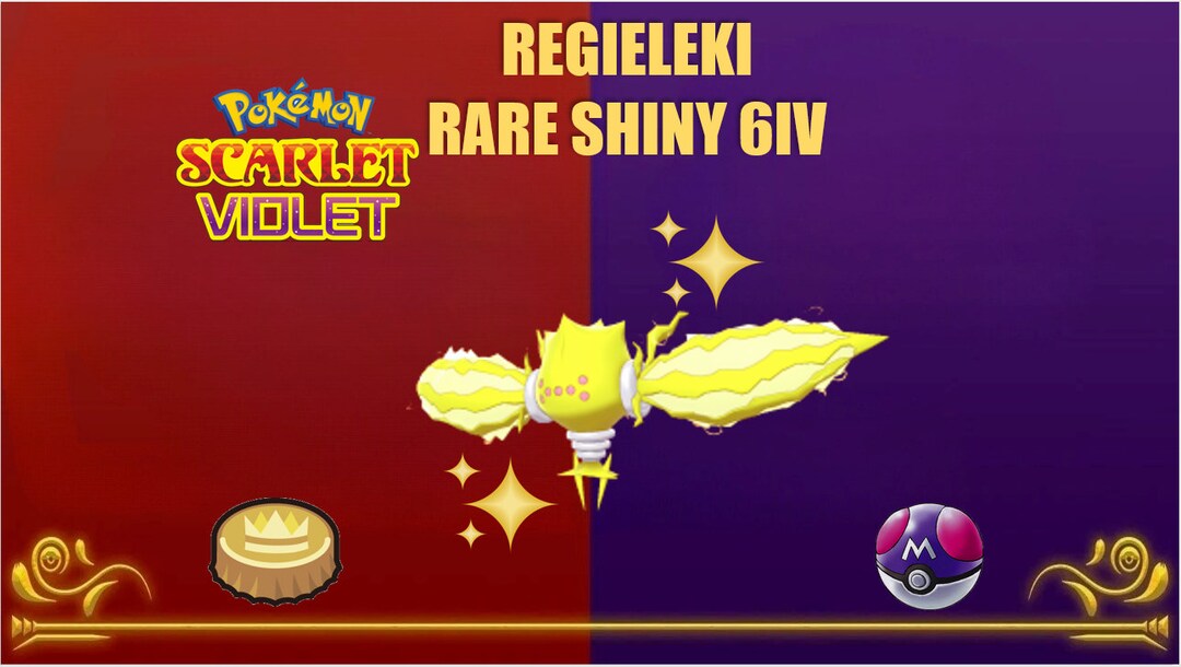 Pokémon Scarlet and Violet/ Rare Shiny Regieleki/ 6IV / Level 100/masterball/ - Etsy