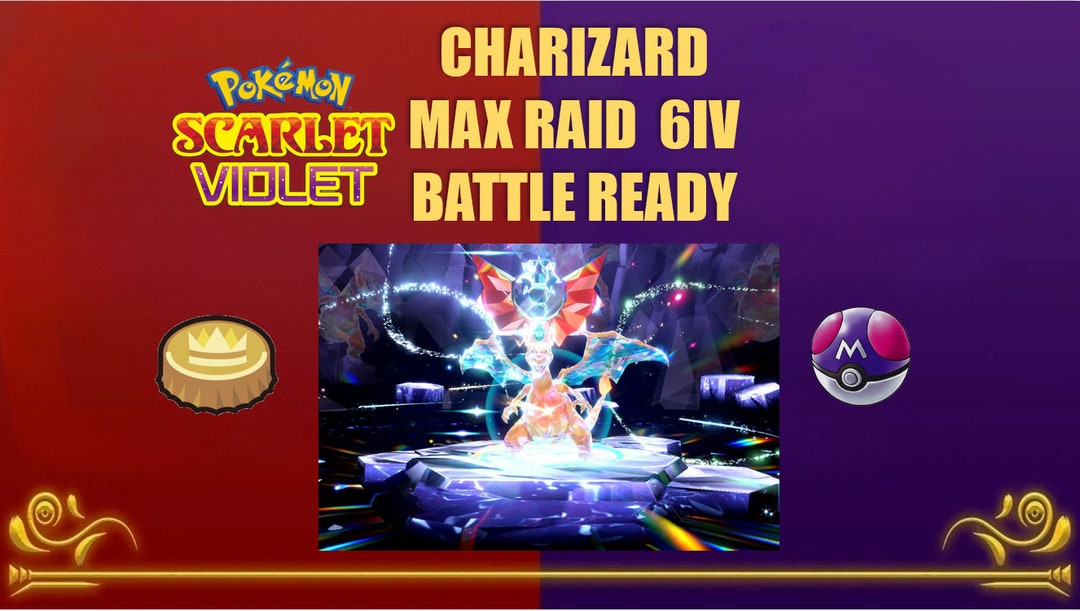Pokémon Scarlet and Violet/ Charizard/ Tera Raid/ 6IV / Level 100 ...