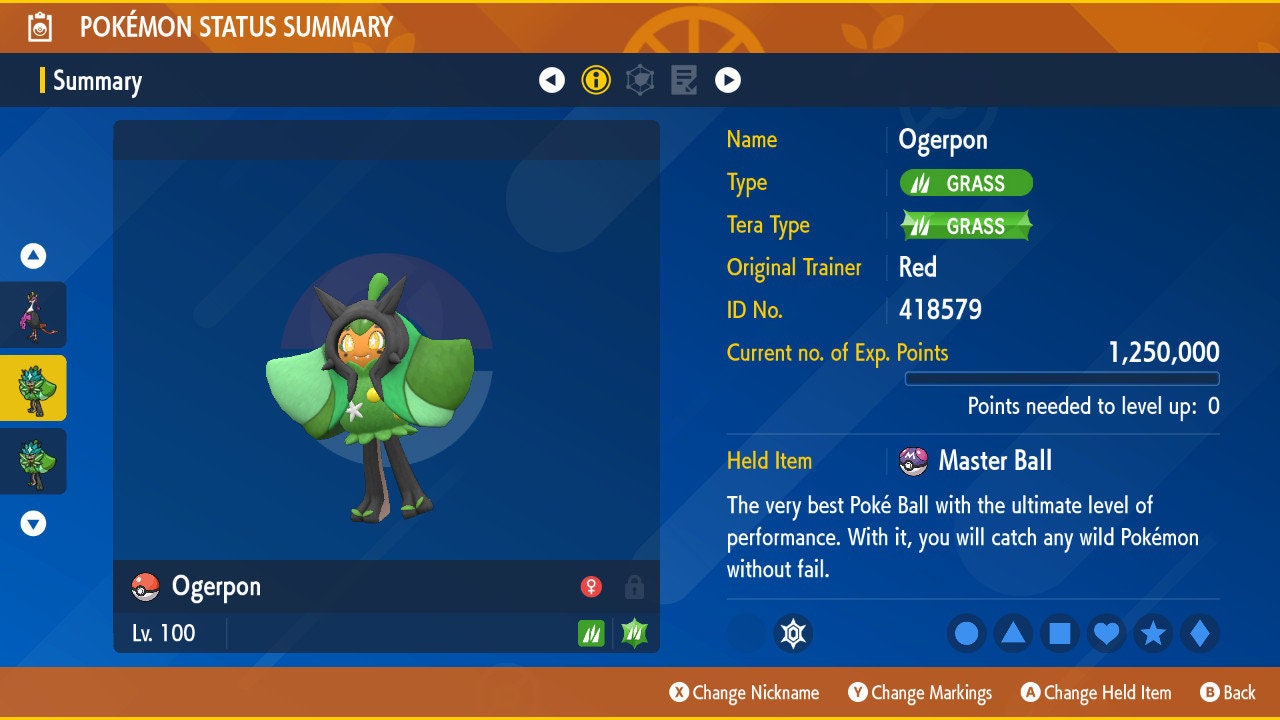 Ogerpon Teal Mask/ 6IV/ Pokemon Scarlet and Violet/ Competitive Battle ...