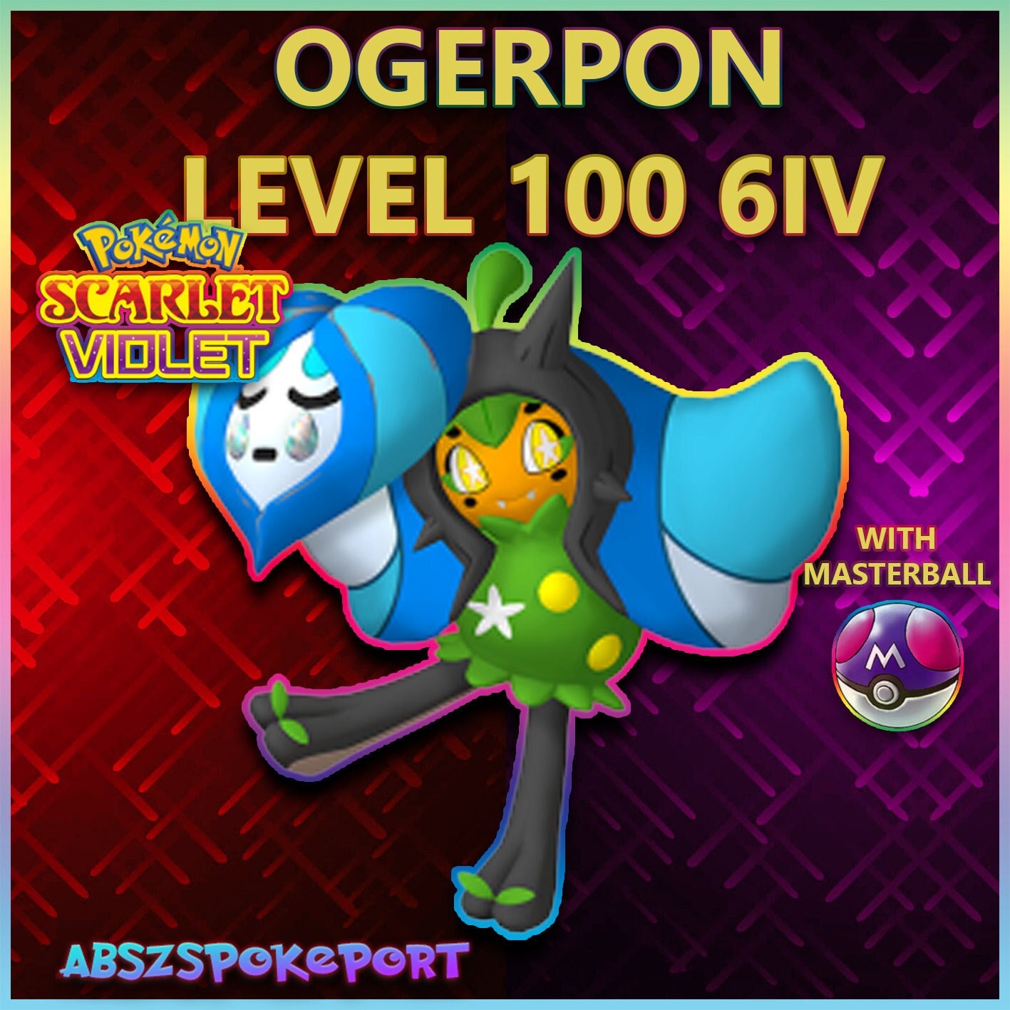 Ogerpon Wellspring Mask/ 6IV/ Pokemon Scarlet and Violet/ - Etsy