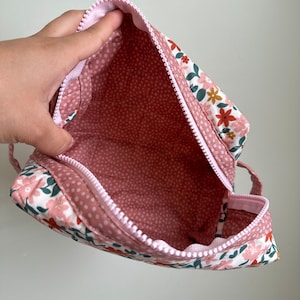 Quilted Holland Pouch (large) // Quilted Pouch // Toiletry Bag // Large ...