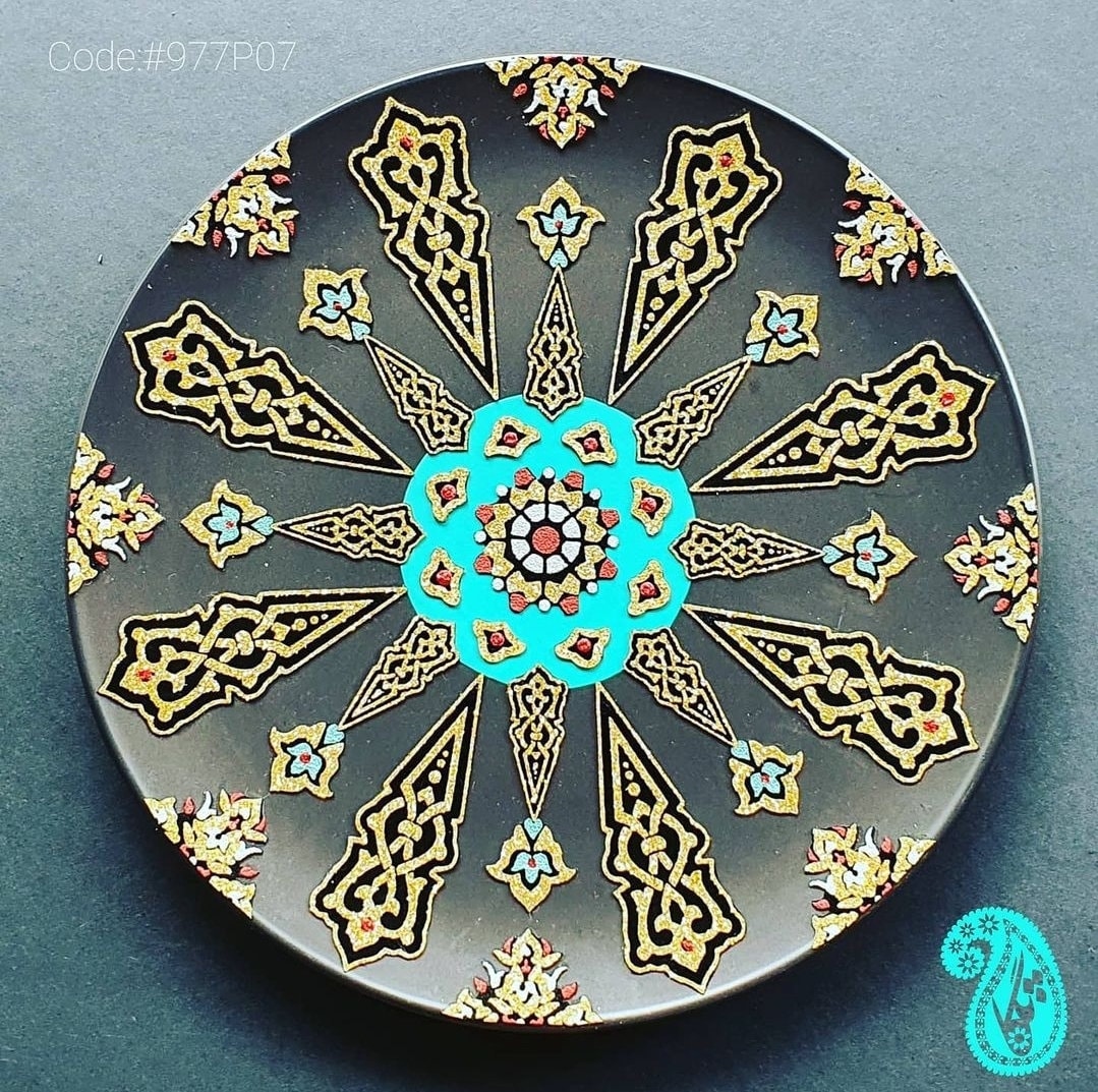 Decorative Handmade Persian Art (parshang) on Plates - Etsy