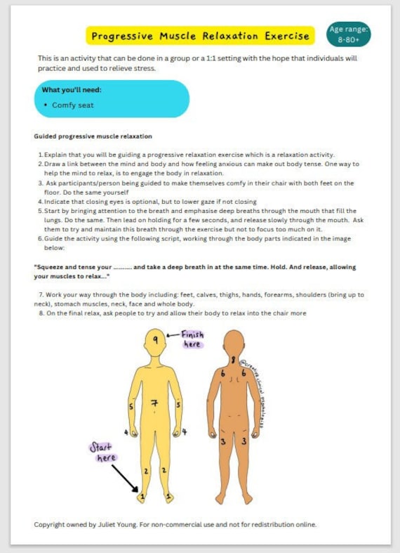 Progressive Muscle Relaxation Pdf Progressive Muscle Relaxation Script