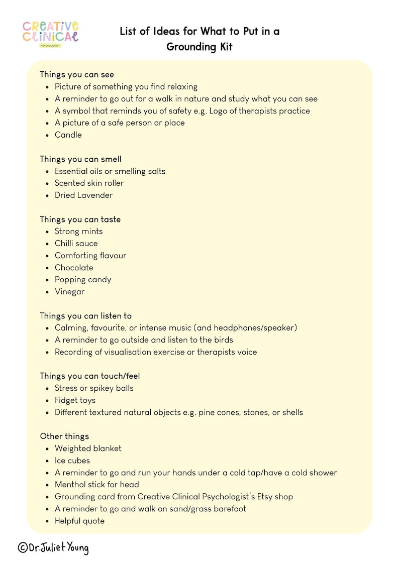 Make Your Own Grounding Kit Digital Download and Bonus Image - Etsy