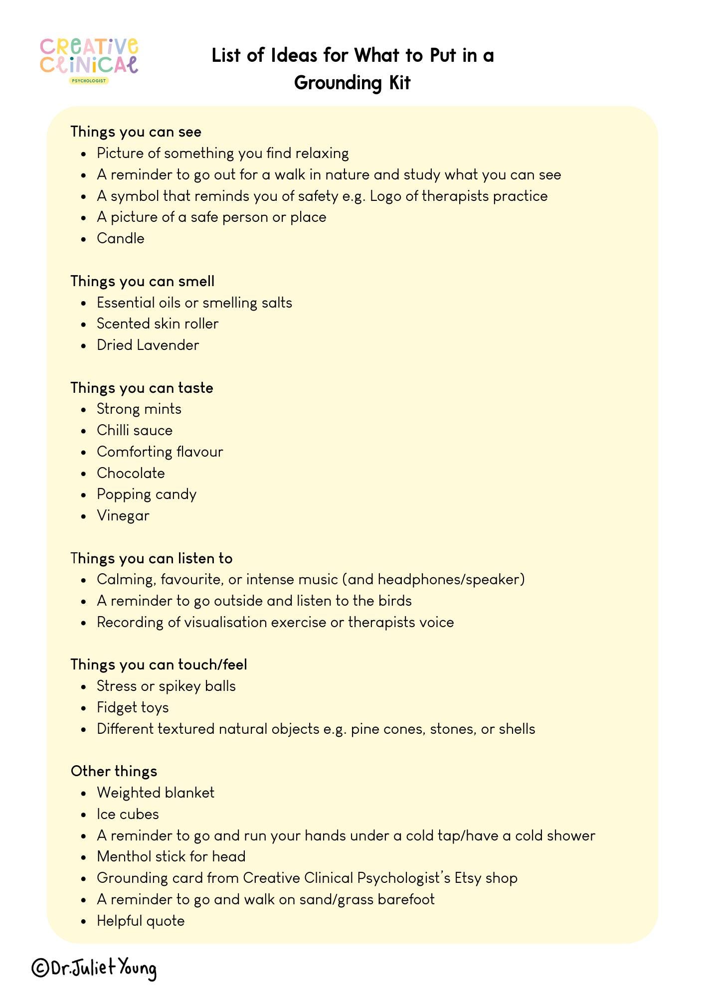 Make Your Own Grounding Kit Digital Download and Bonus Image - Etsy