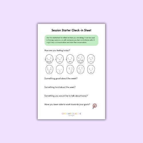 Weekly Check in Sheet A4 PDF Download - Etsy