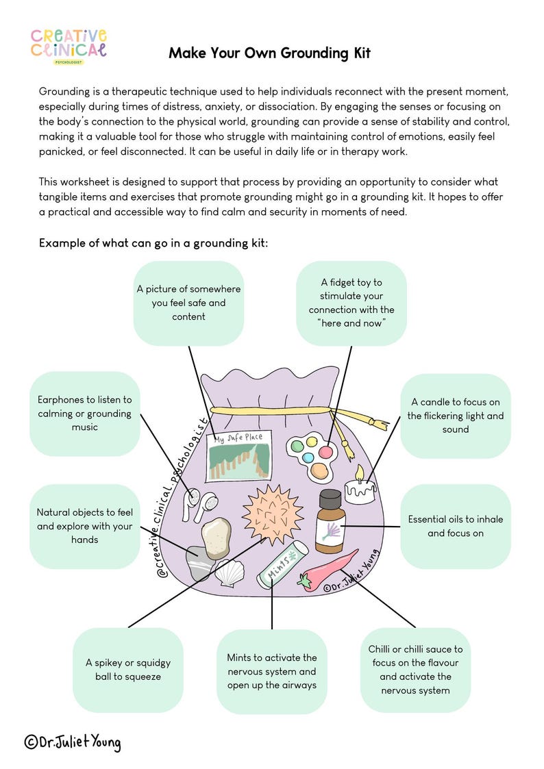 Make Your Own Grounding Kit Digital Download and Bonus Image - Etsy