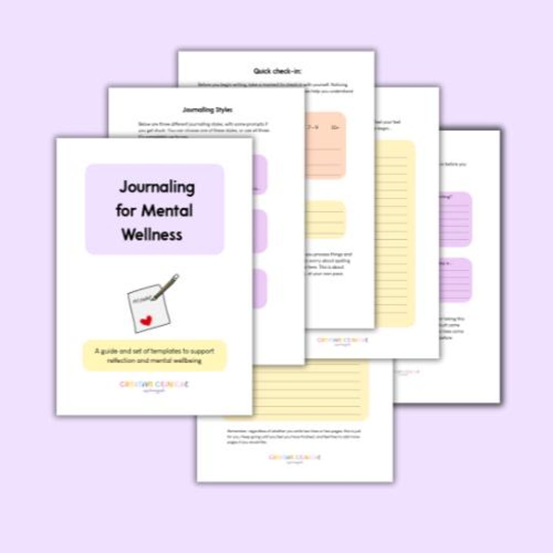 Journaling for Mental Wellness Reflection Prompts - Etsy