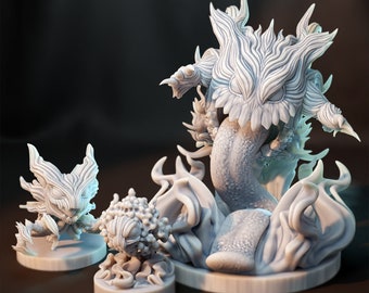 Kaijumon Poison Ghost 3d Printed Miniature - Etsy
