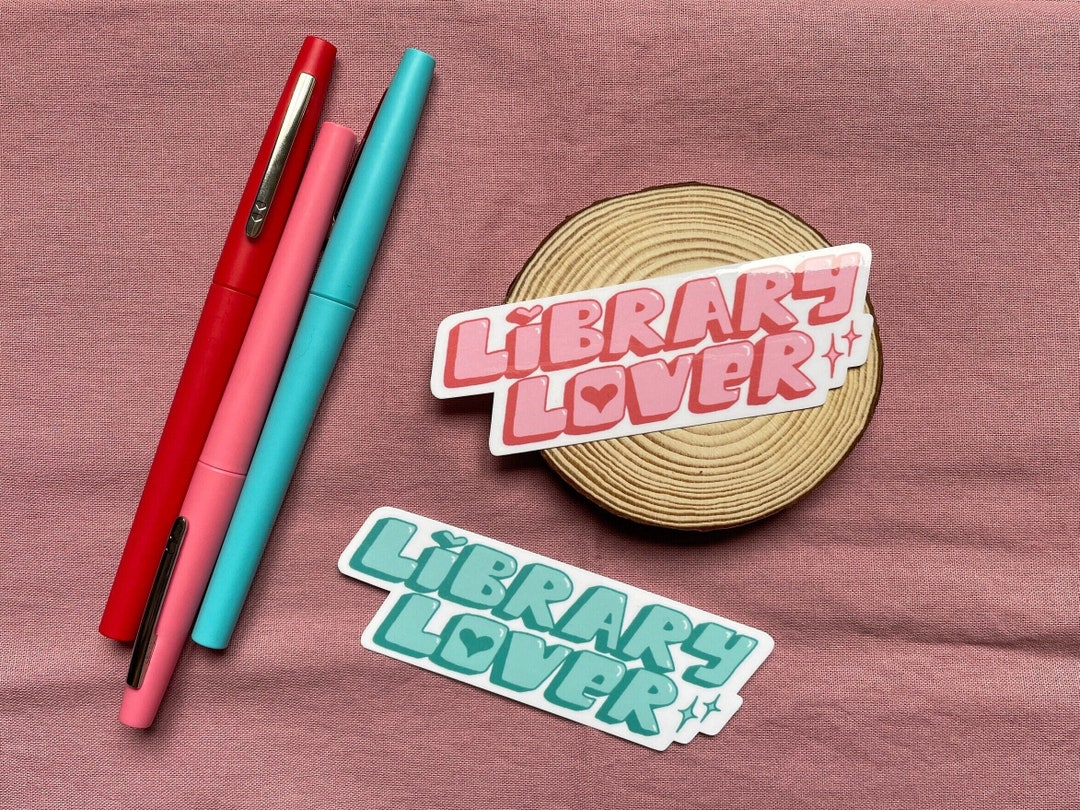 Library Lover Vinyl Sticker - Etsy