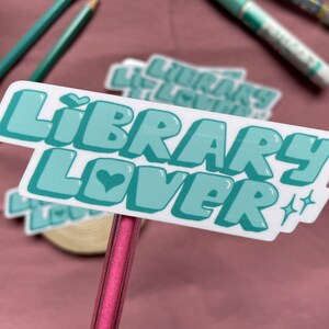 Library Lover Vinyl Sticker - Etsy