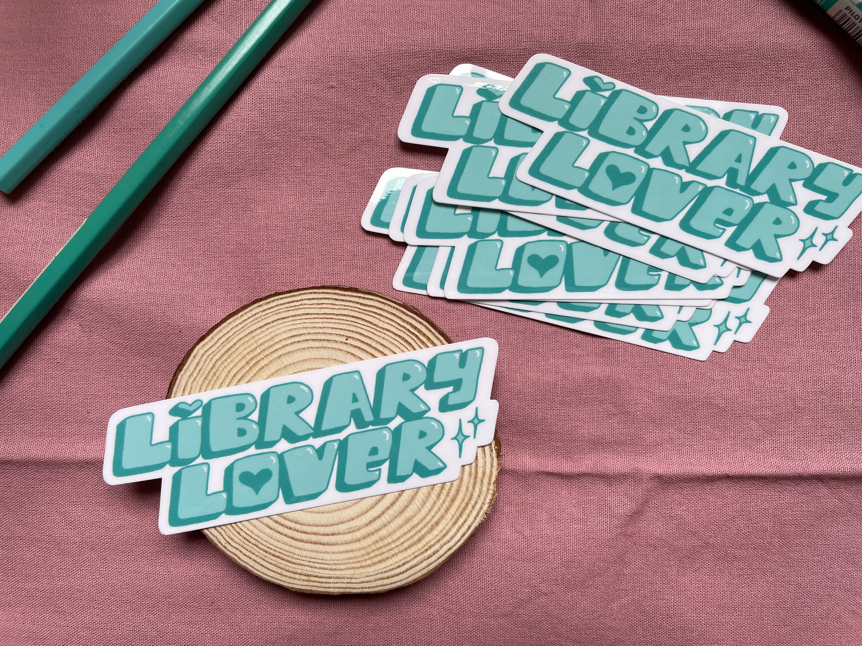 Library Lover Vinyl Sticker - Etsy