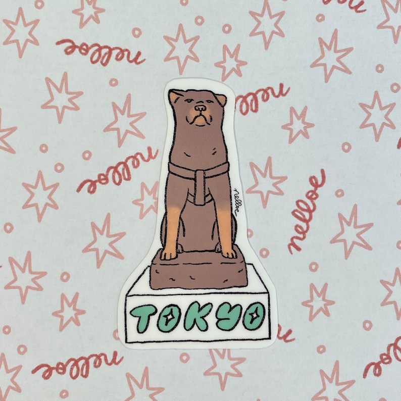 Tokyo Hachiko Vinyl Sticker - Etsy