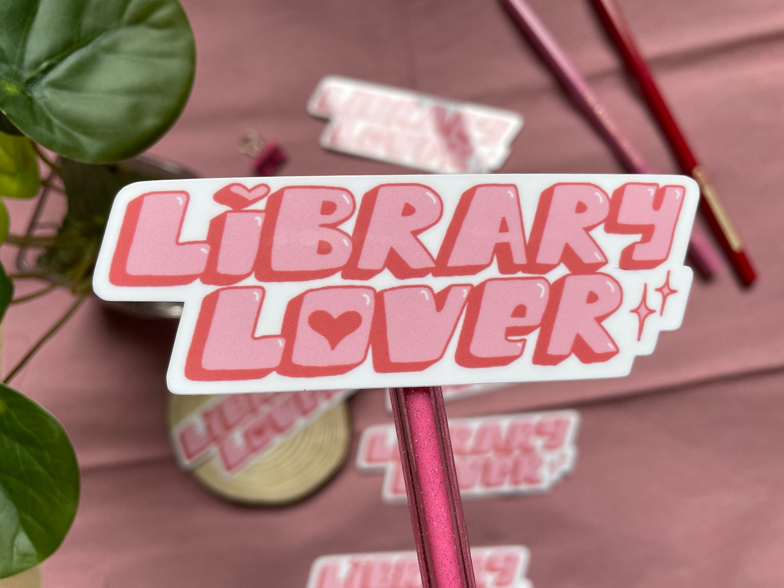 Library Lover Vinyl Sticker - Etsy