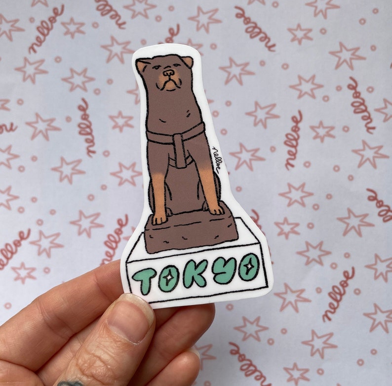 Tokyo Hachiko Vinyl Sticker - Etsy