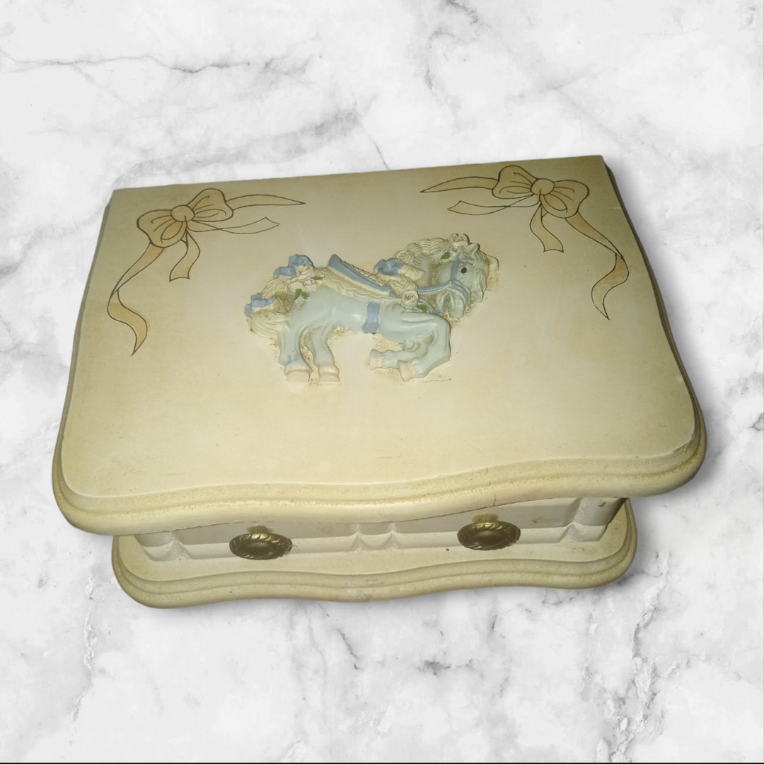 Vintage Pony Jewelry Box - Etsy