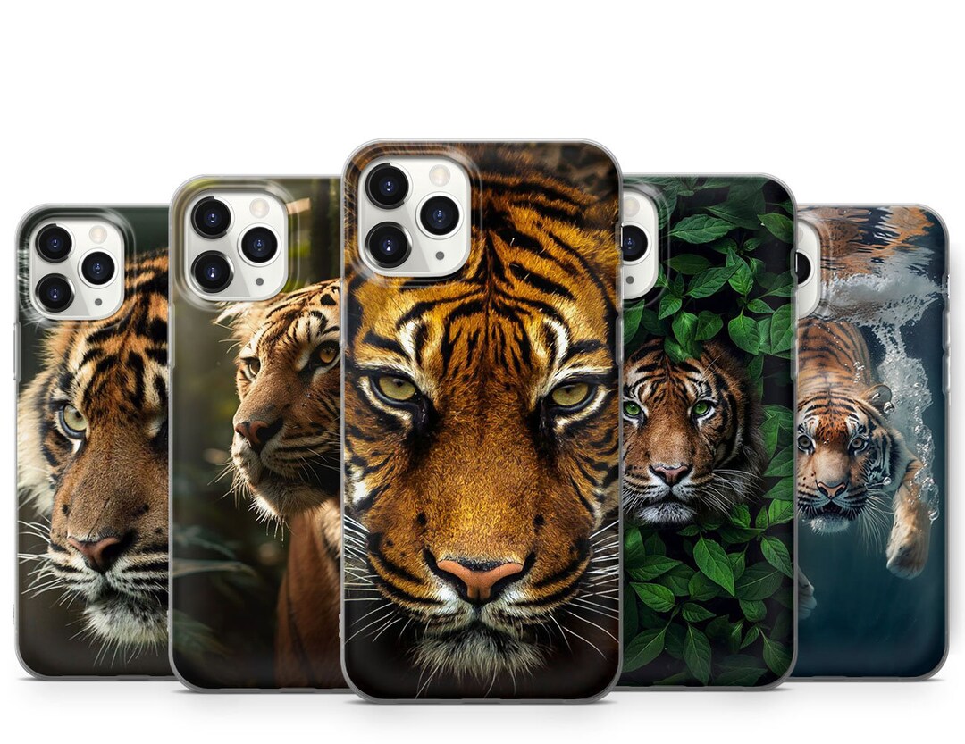 Tiger Phone Case for iPhone 15 14 13 12 11 X Xs Xr Se2022 Samsung S23 ...