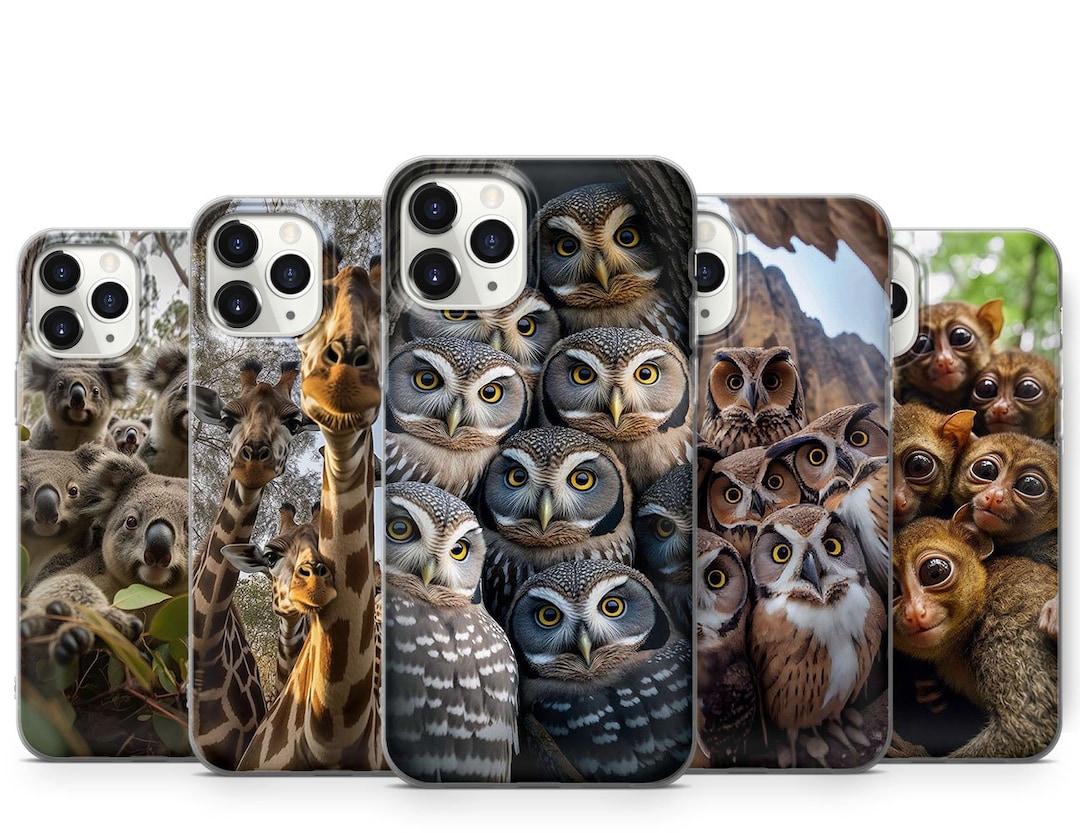 Funny Animals Phone Case for iPhone 15 14 13 12 11 X Xs Xr Se2022 ...