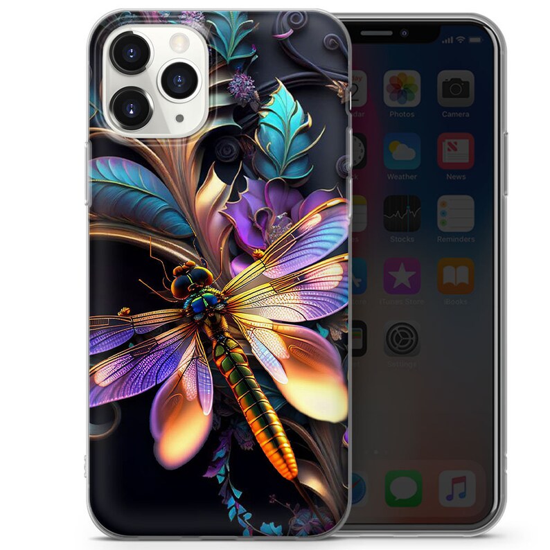 Dragonfly Phone Case for iPhone 15 14 13 12 11 X Xs Xr Se2022 Samsung ...