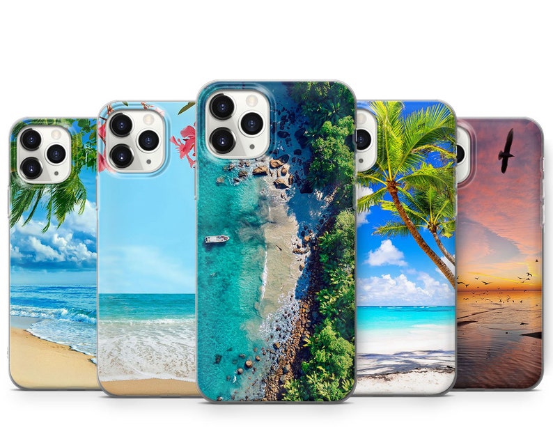 Beach Summer Phone Case for iPhone 15 14 13 12 11 X Xs Xr Se2022 ...