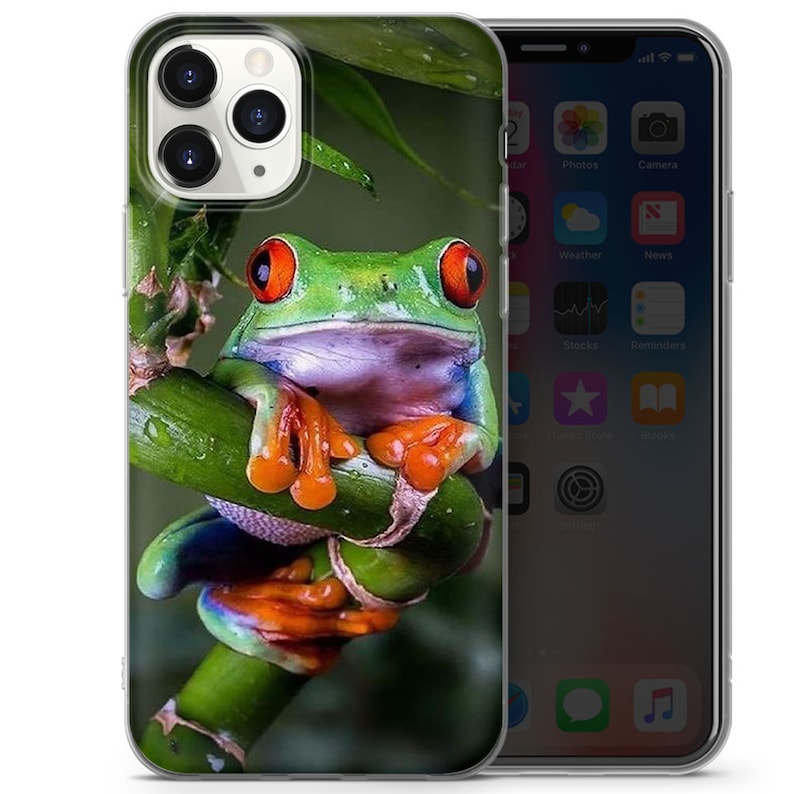 Funny Frog Phone Case for iPhone 15 14 13 12 11 X Xs Xr Se2022 Samsung ...