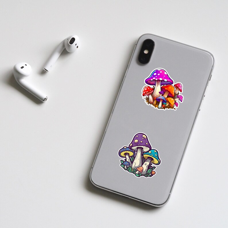 40 Magical Mushroom Digital Stickers Bundle - High Quality Pngs File ...