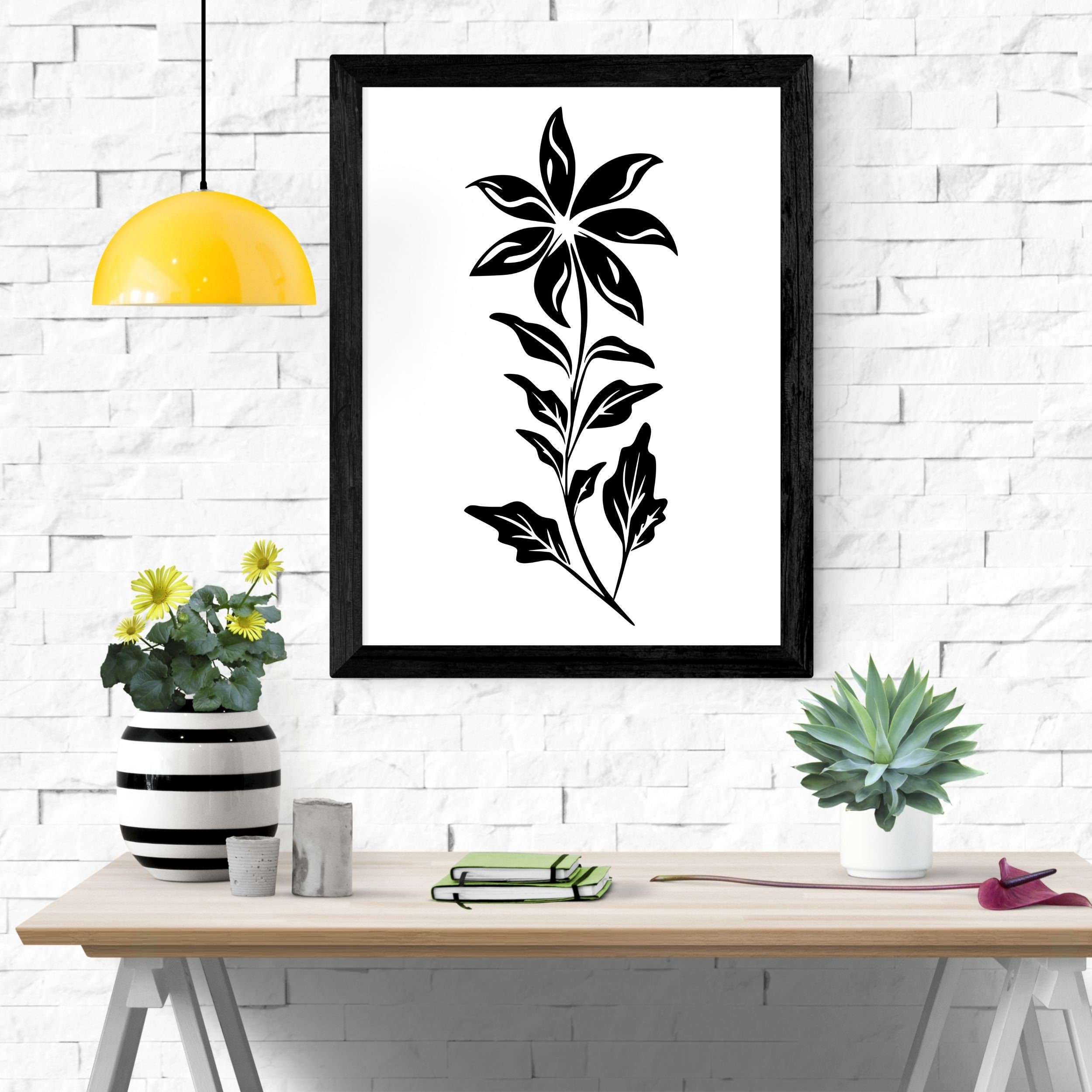 29 Wildflower Logo SVG Designs - Wildflowers Row Svg - Black and White ...