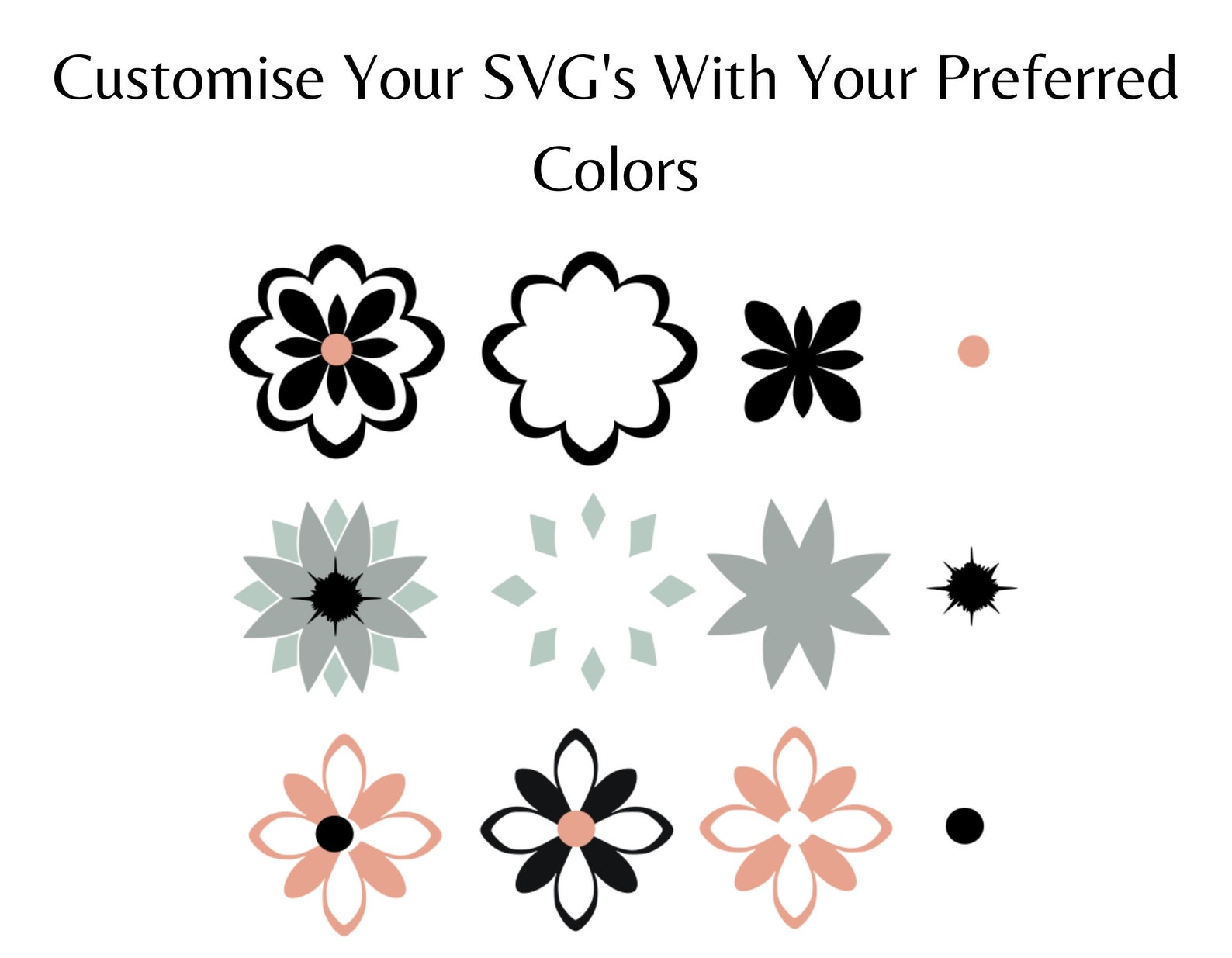 43 Flower Icons SVG PNG Bundle - Flower Petal Svg Png - Flower Logo ...