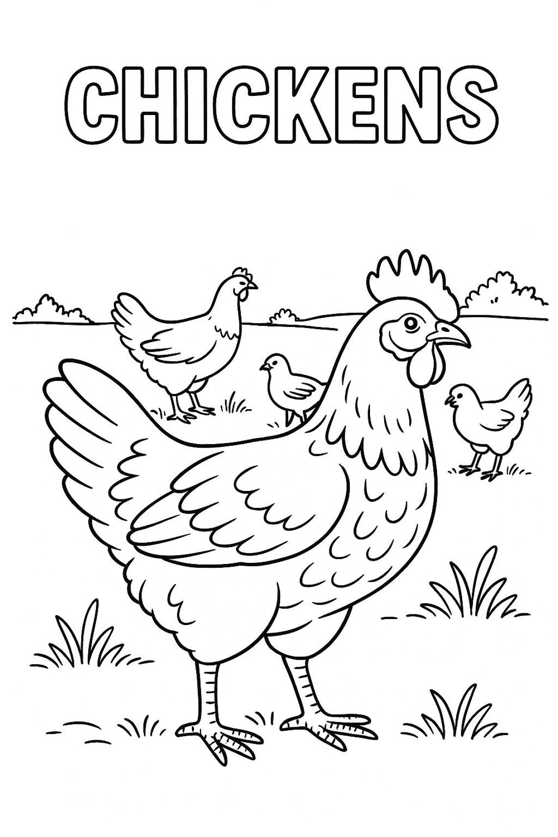 Farm Friends Coloring Packet - Etsy