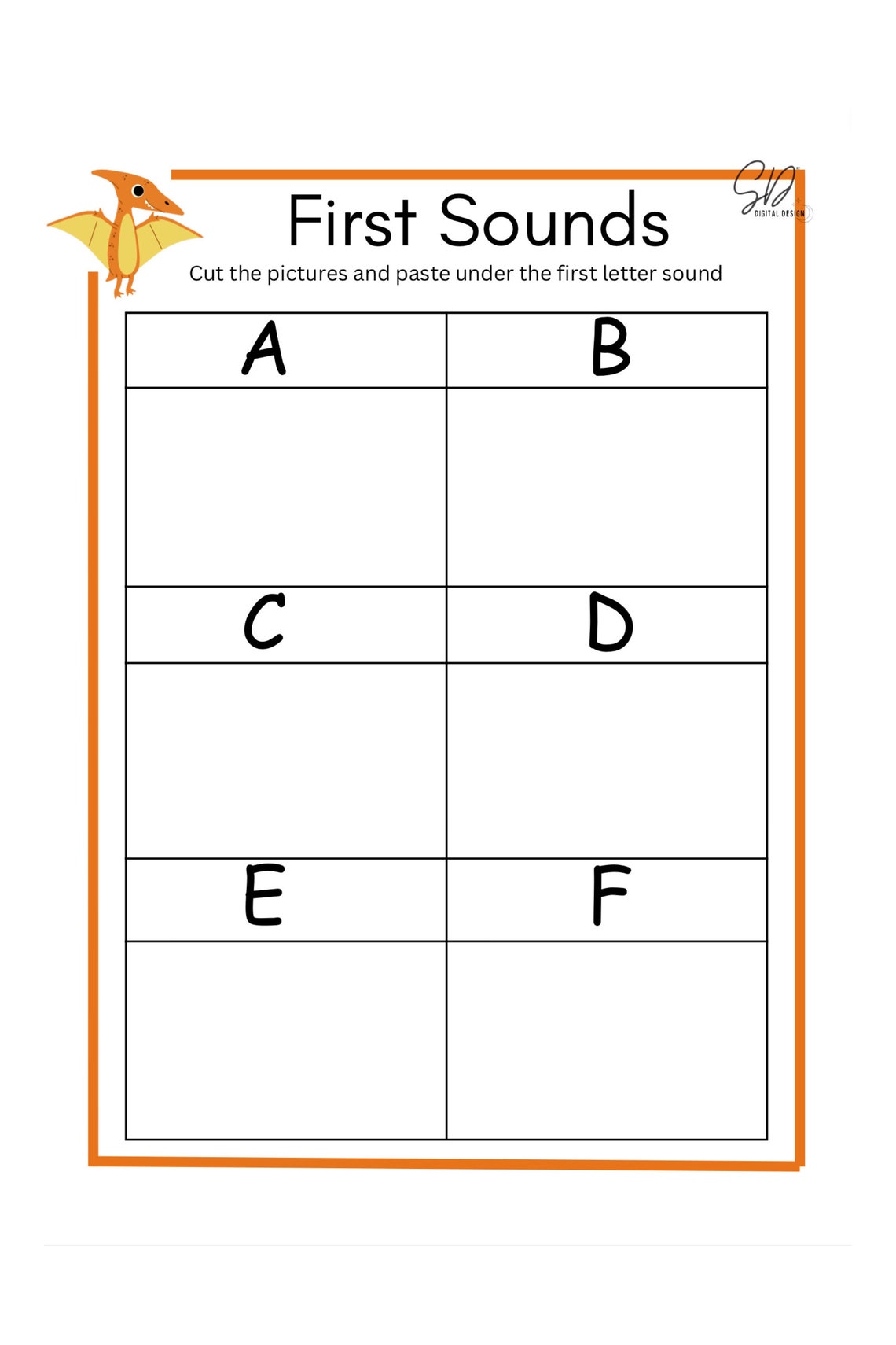 Kindergarten Alphabet First Sounds Digital Worksheets Teaching ...