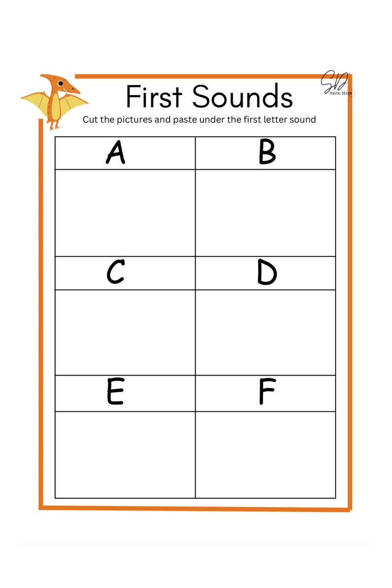 Kindergarten Alphabet First Sounds Digital Worksheets - Etsy