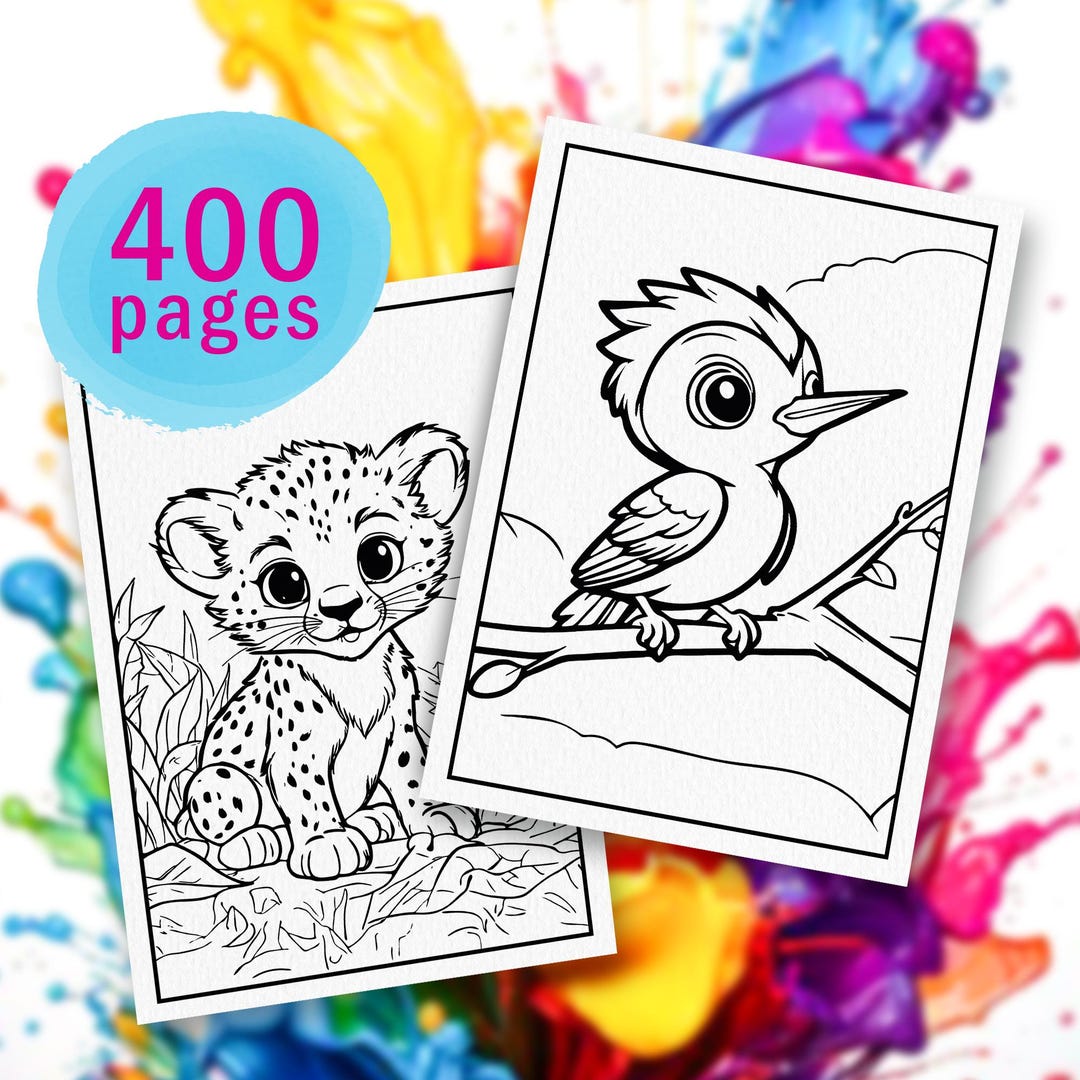 Digital Animal Coloring Book | Fun Educational Pages for Kids With ...