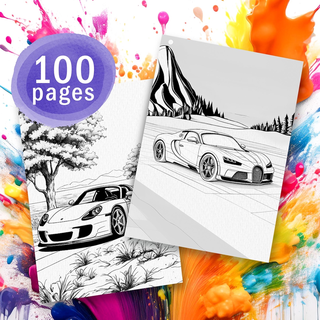 Supercars Coloring Pages | Ferrari, Lamborghini, Porsche | Printable ...