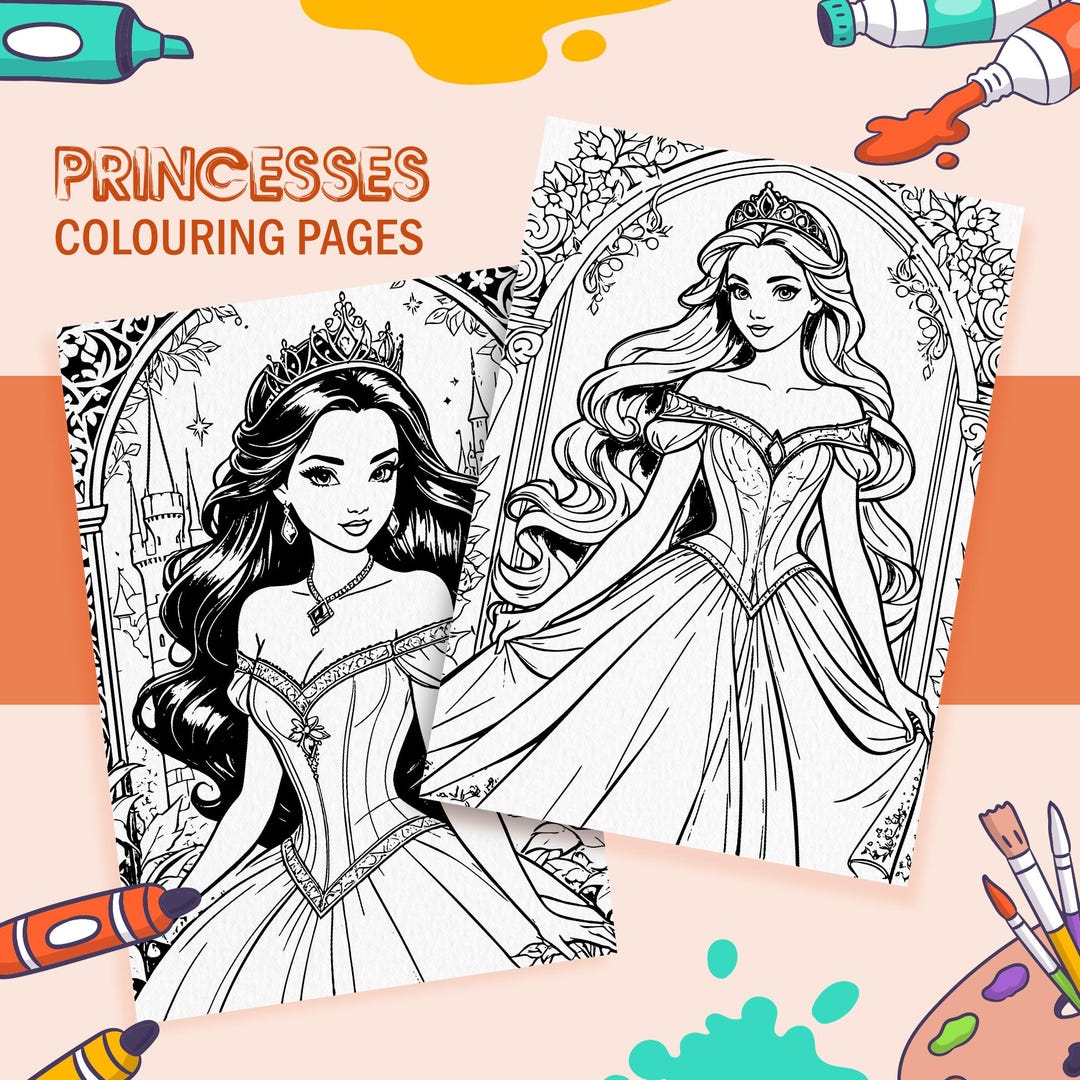 Princess Adventures Coloring Pages | Fun for Kids | Printable Coloring ...