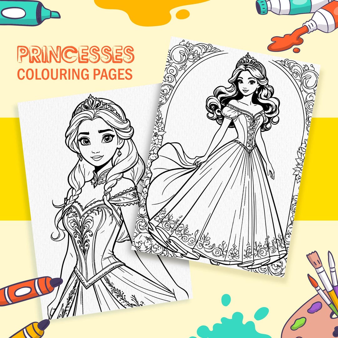 Princess Dreams Coloring Pages | Printable Sheets for Kids | Fairy Tale ...